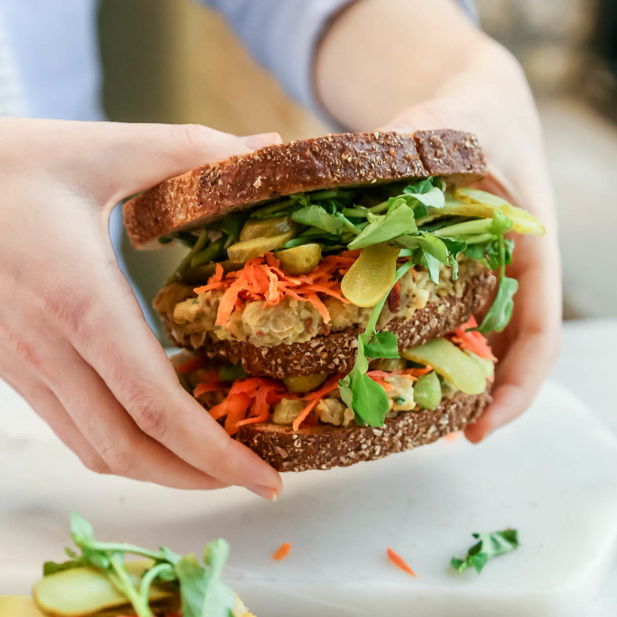Smashed Chickpea and Avocado Sandwich - Foods That Fight Cancer